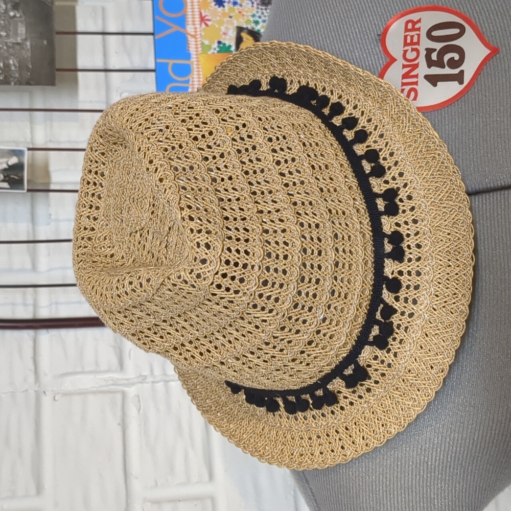 Woven Summer Fedora Adjustable! - Gem